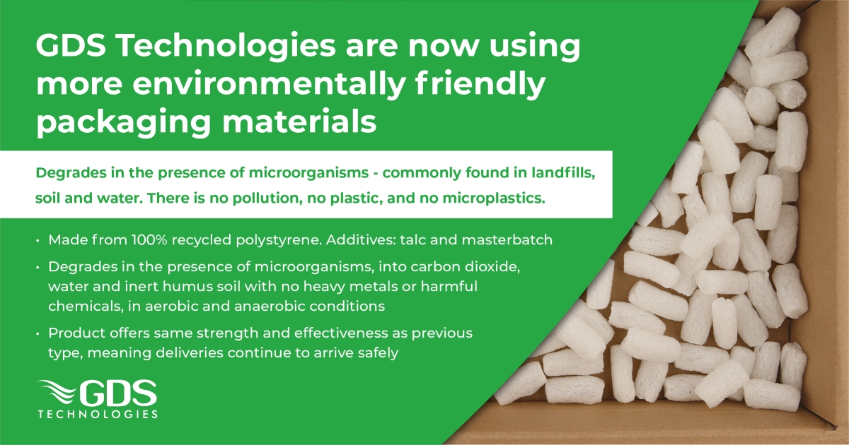 GDS Technologies are now using more environmentally friendly packaging ...